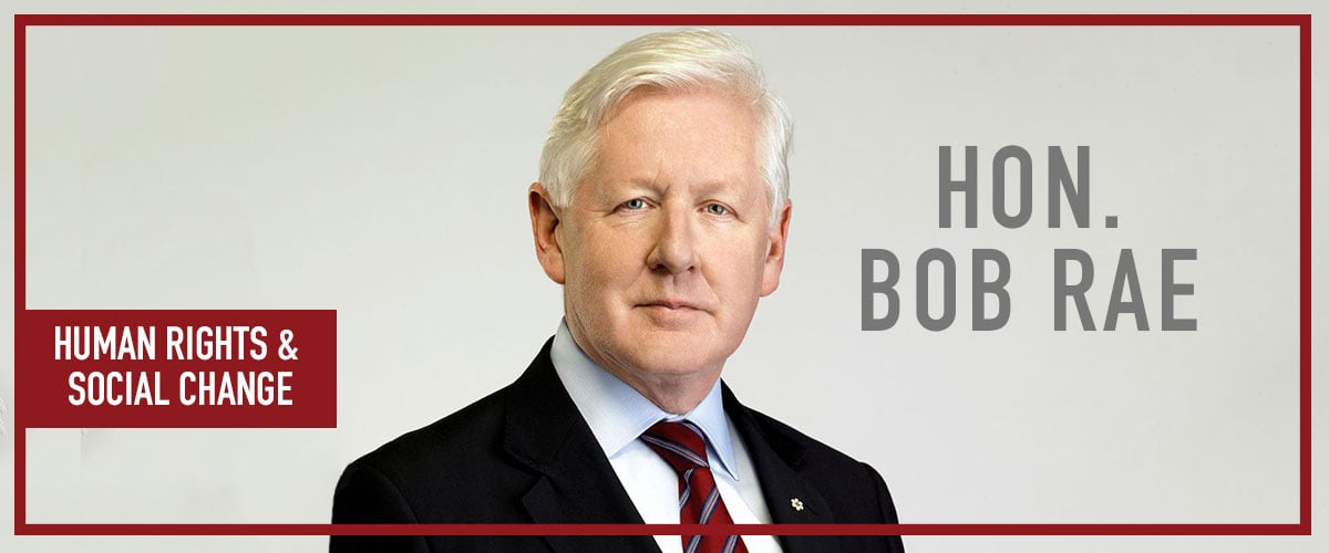 Human Rights Speaker Bob Rae | Collaborative Solutions for Global Aid ...
